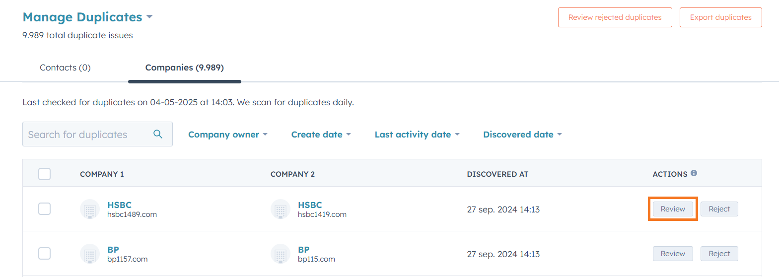 How to Merge Companies in HubSpot (Manual or in Bulk)